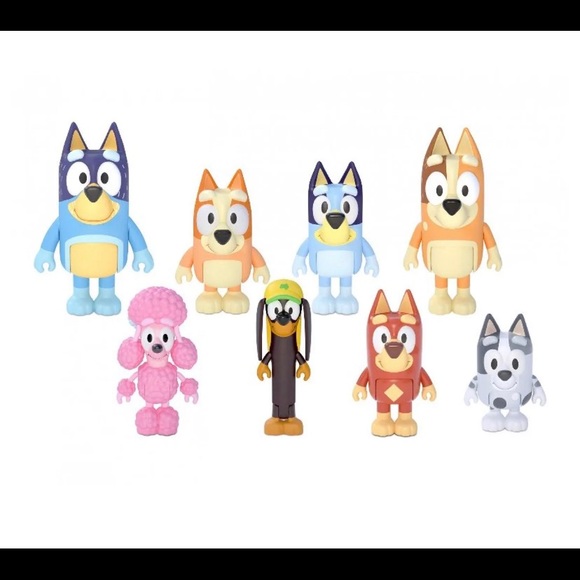 Toys | Bluey Friends And Family Pack 8 Figure Set | Poshmark